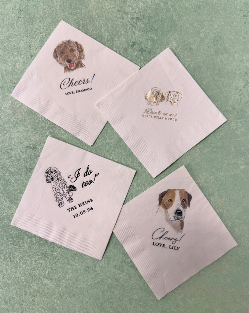 Why You Should Have Dog Napkins for Your Wedding – The Dodeline Blog